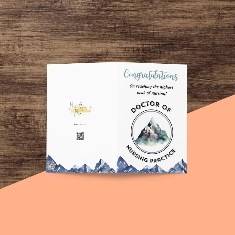 DNP Graduation Card, Highest Peak of Nursing Mountain Doctor of Nursing ...