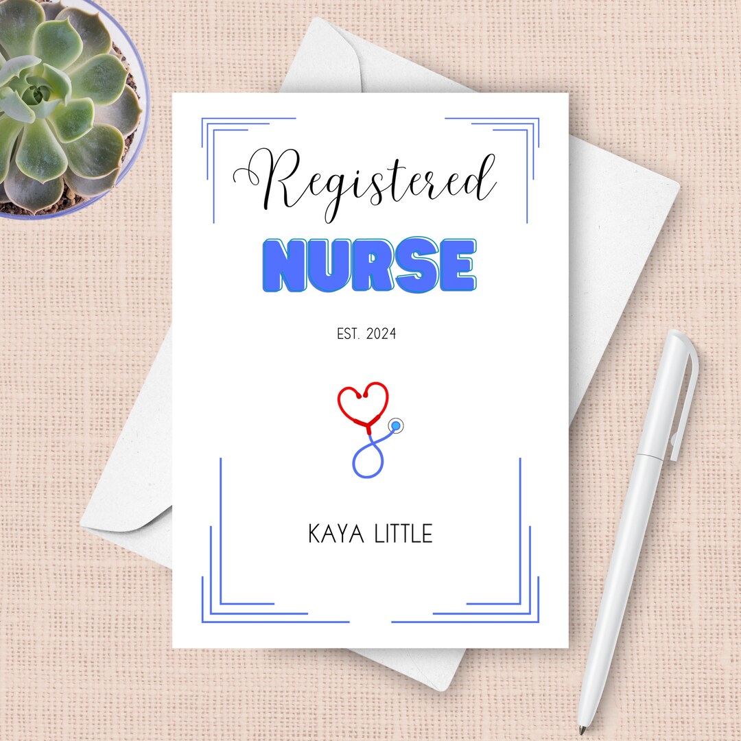 RN Graduation Card, 2024 Personalized Congratulations Card for ...
