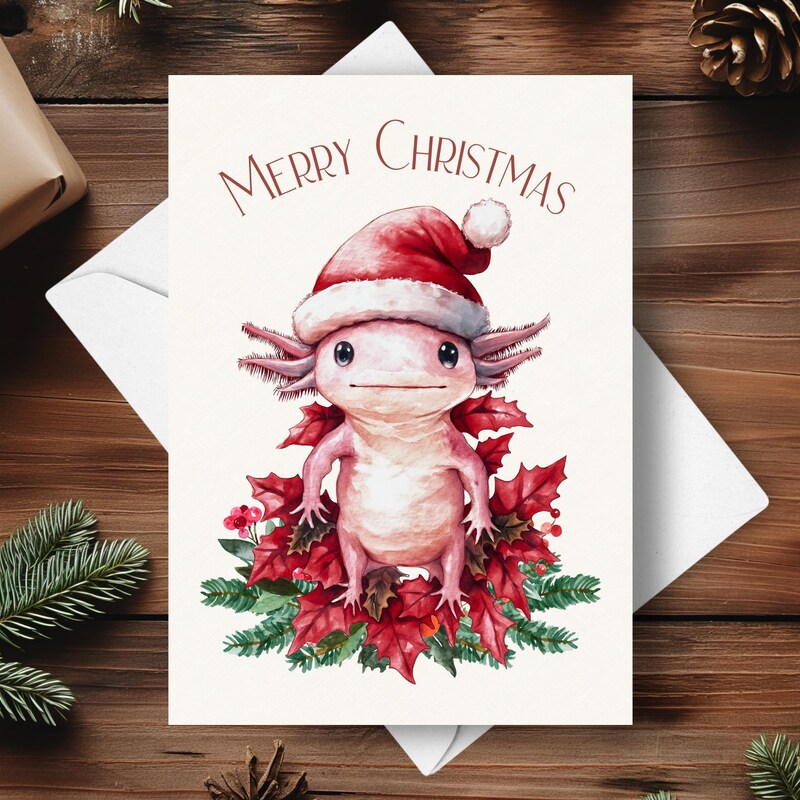 Axolotl Christmas - Etsy