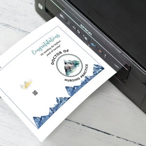 Printable DNP Graduation Card, Instant Download, Print at Home Card ...