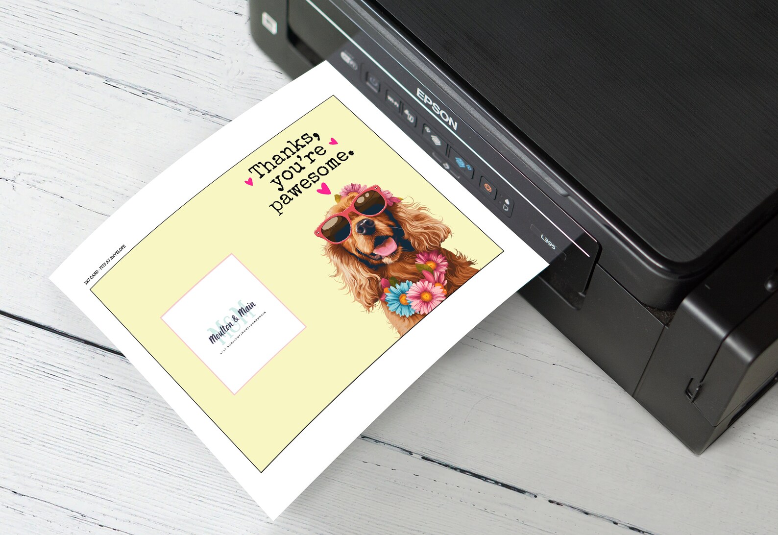 Printable Cocker Spaniel Funny Thank You Card, Instant Download Print ...