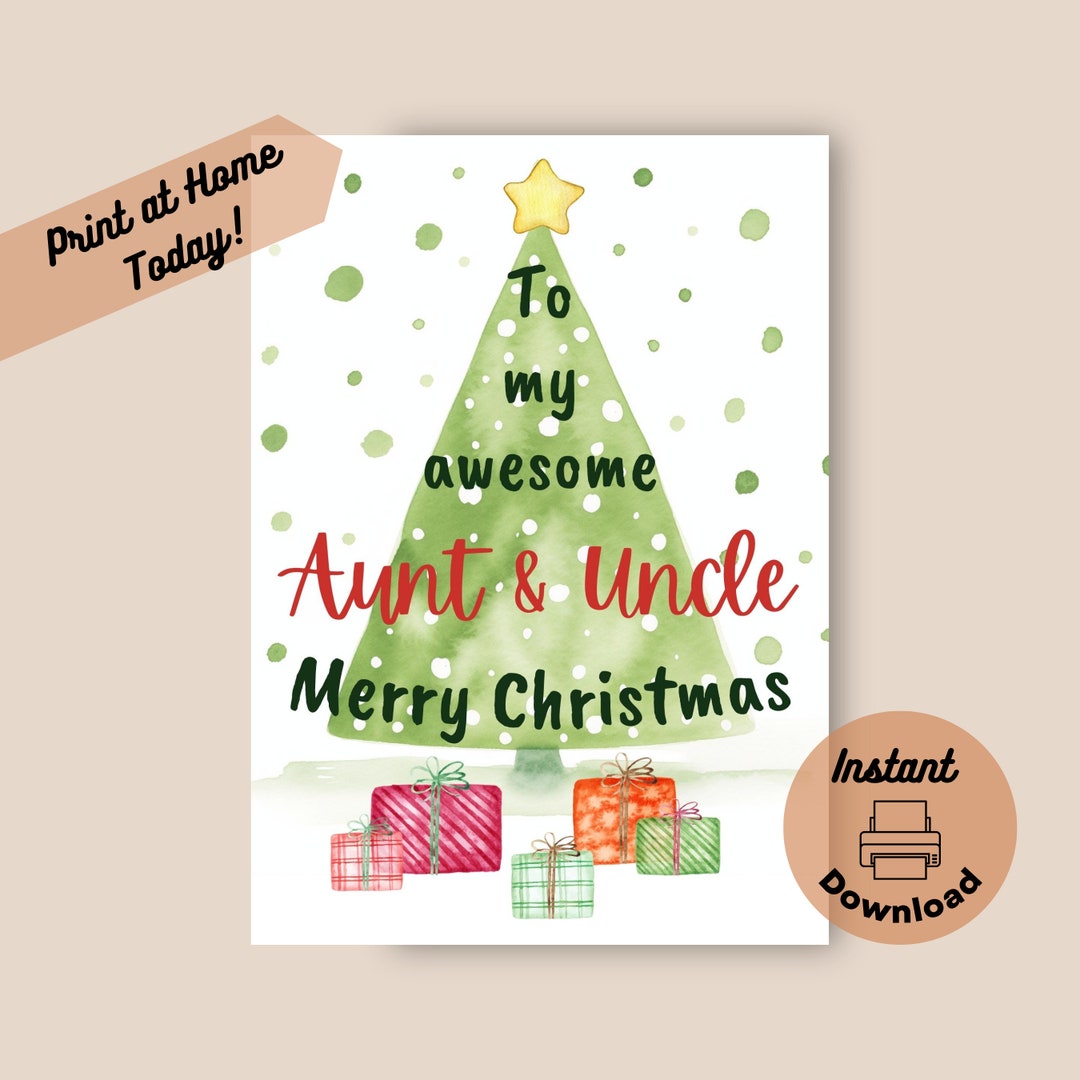 Printable Christmas Card For Aunt And Uncle Instant Digital Etsy printable-christmas-card-for-aunt-and-uncle-instant-digital-etsy