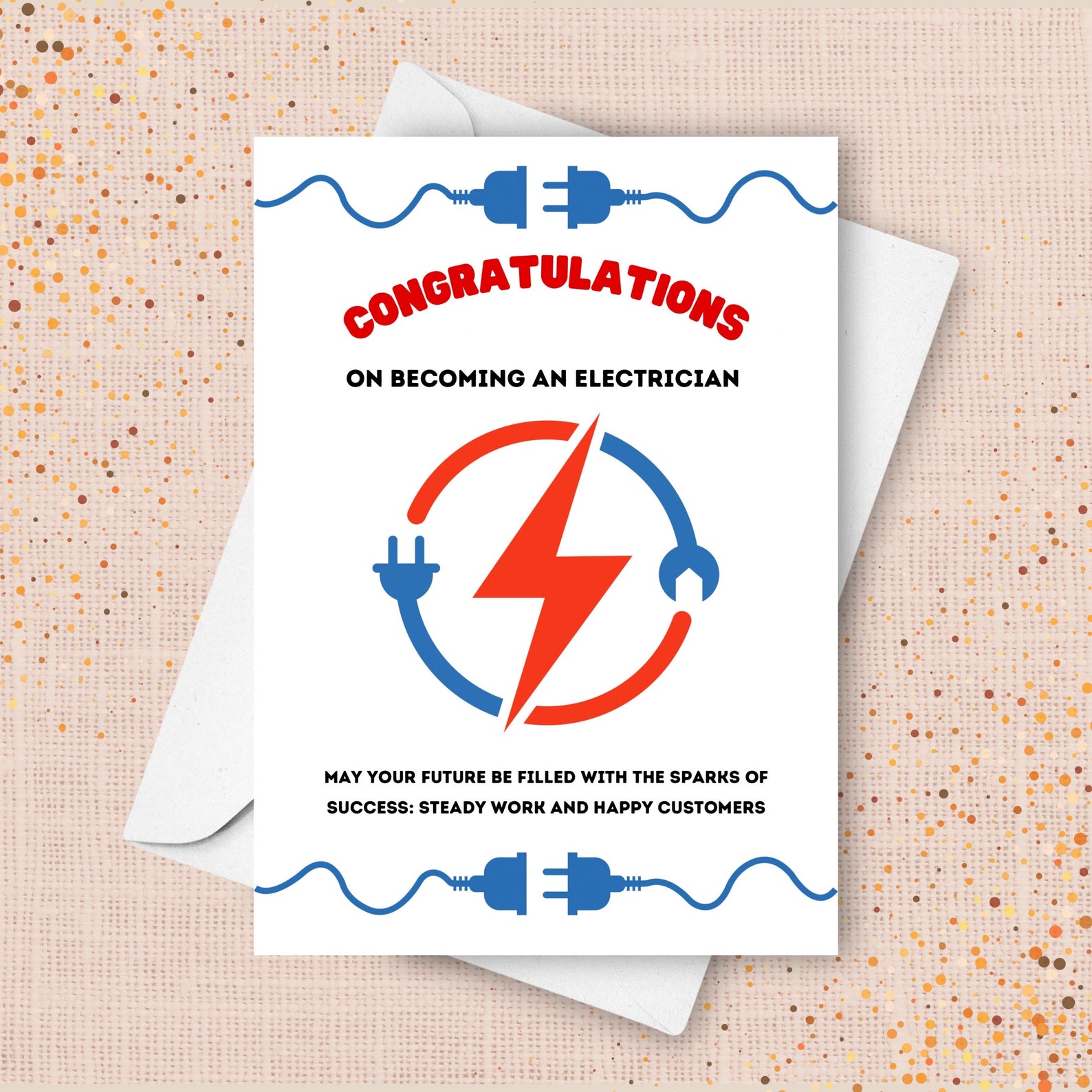 Electrician Graduation Card, Congratulations on Becoming an Electrician ...