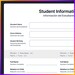 Student and Family Information Form - Bilingual (english and Spanish ...