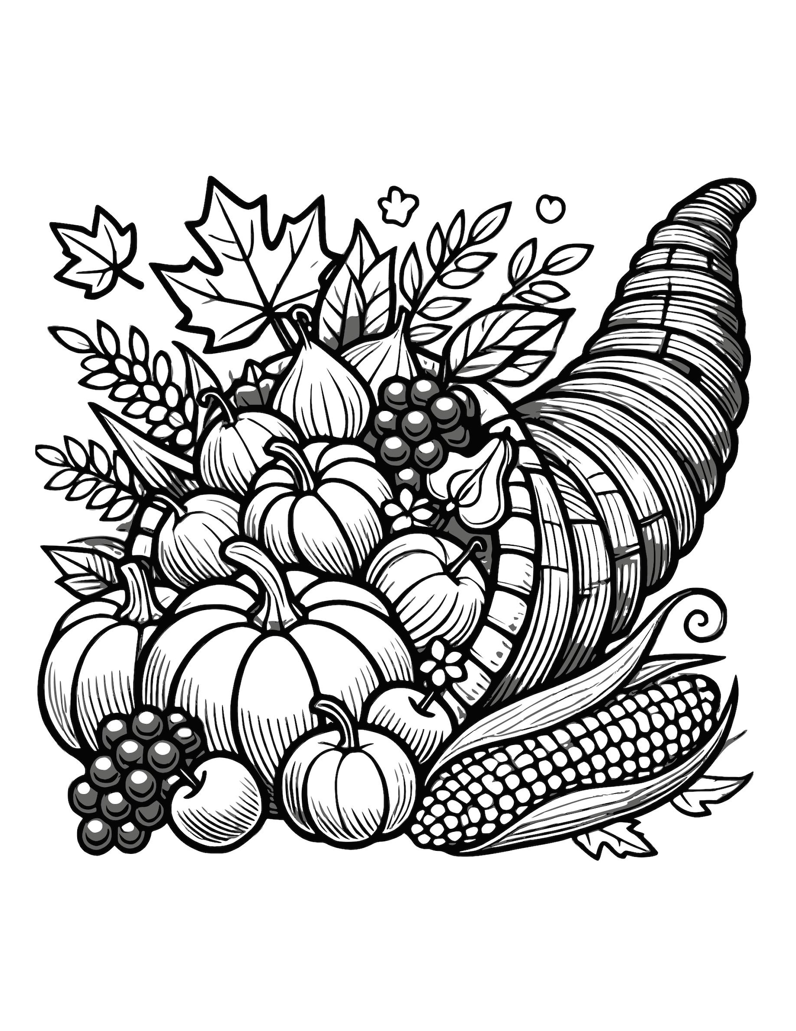 Printable Thanksgiving Coloring Pages Fun Fall Activities for Kids - Etsy