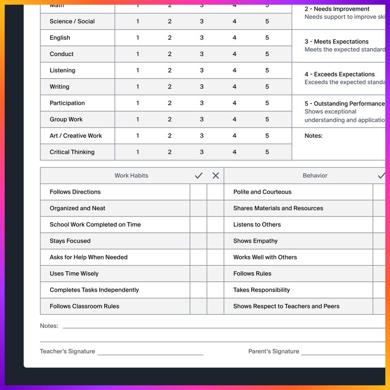 Student Progress Report | Academic Achievement & Behavior Evaluation ...