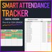 Smart Attendance Tracker | Digital Attendance Log | Editable Google ...