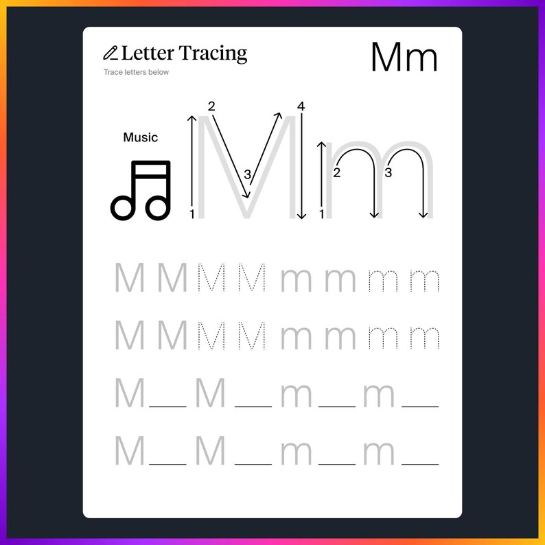 Printable Alphabet Tracing Worksheets | Uppercase & Lowercase ...
