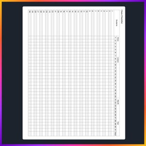 Monthly Class Checklist - Tracking Student Attendance and Task ...