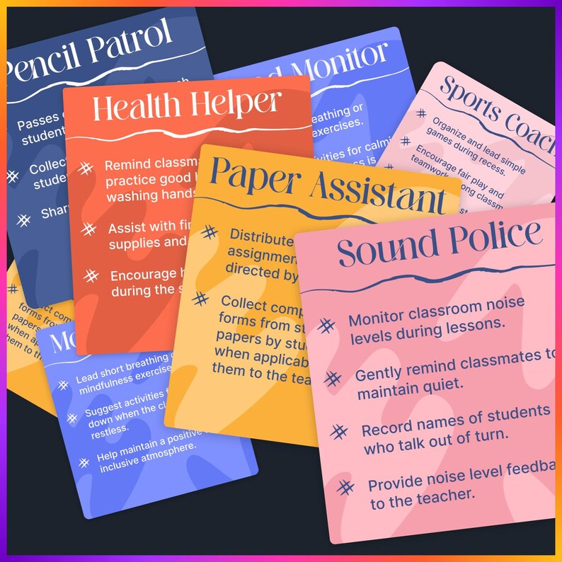 Classroom Jobs Printable, Classroom Decor, 48 Jobs, Back to School ...