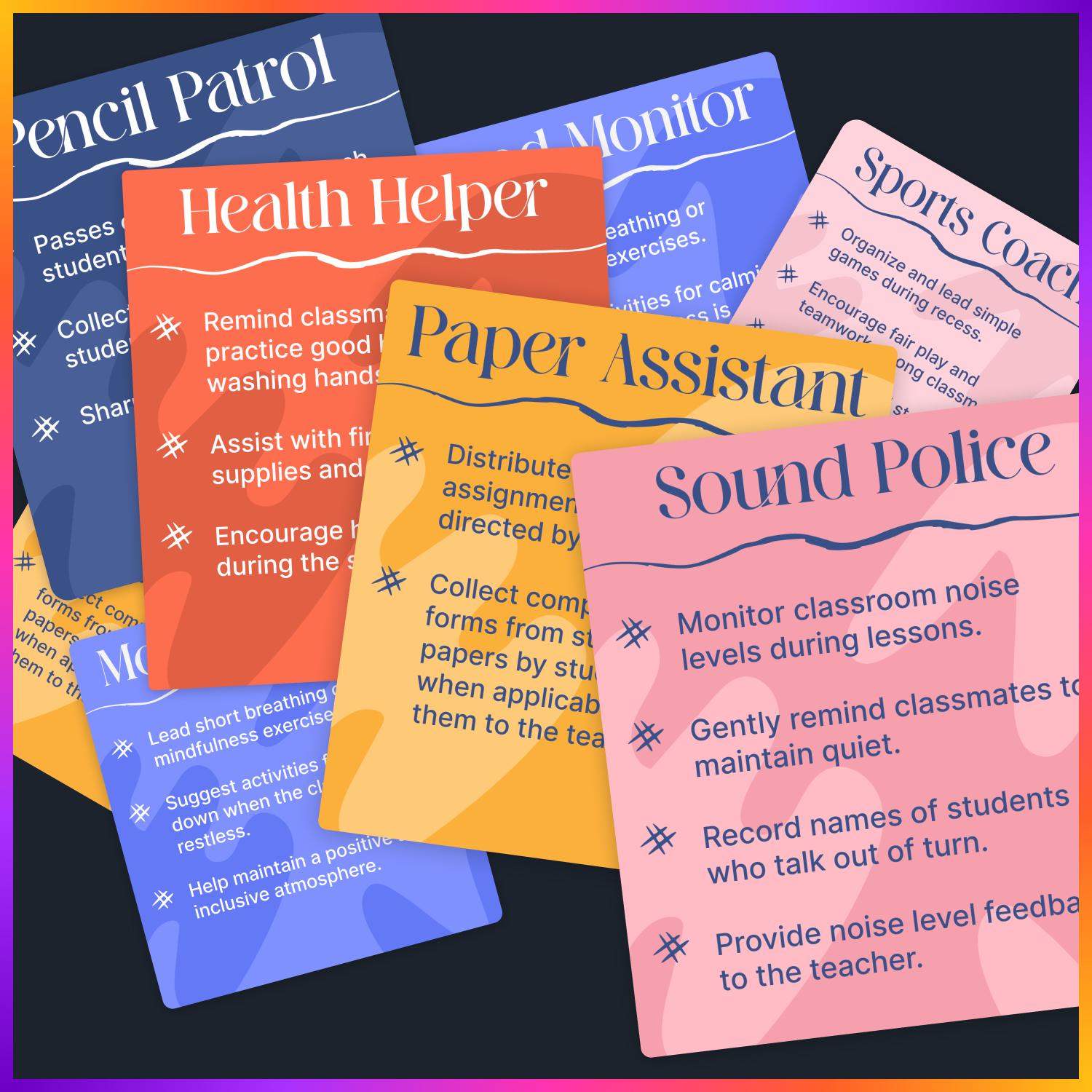 Classroom Jobs Printable, Classroom Decor, 48 Jobs, Back to School ...