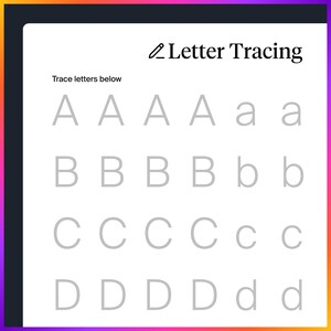 Trace and Draw Letters, Numbers & Shapes Tracing and Drawing Ready to ...