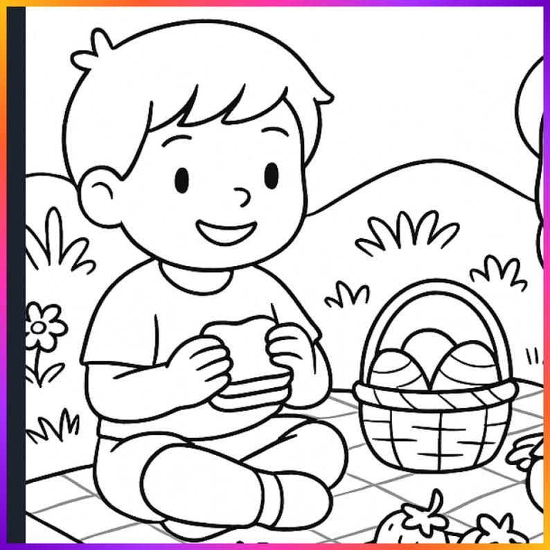 Easter Coloring Pages, Easy Coloring Sheets for Kids, Toddlers ...