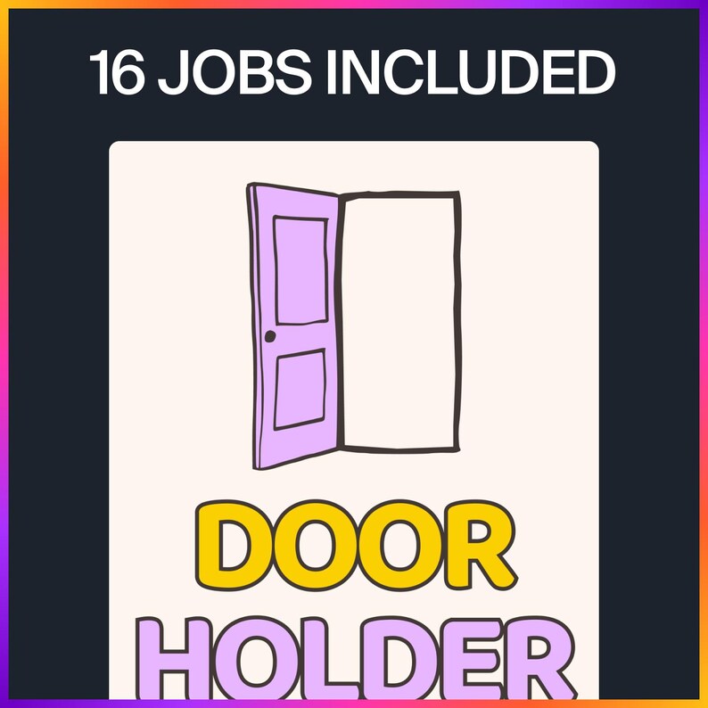 Classroom Jobs Chart for Elementary Teachers | Printable Student Job ...