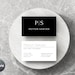 Business Card Template | Printable | Editable Card | Blank Template ...