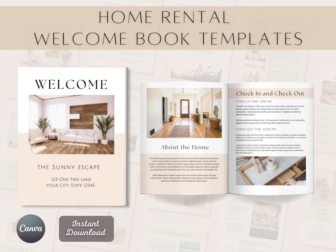 Vacation Rental Template | Airbnb Welcome Guide | Air Bnb Printables ...