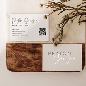 DIY Calling Card | Business Card Template With QR Code | Business Card ...