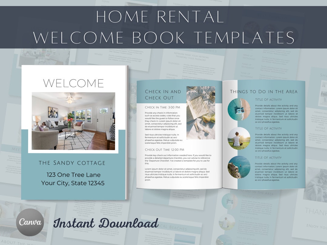 Vacation Rental Template | Airbnb Welcome Guide | Air Bnb Printables ...