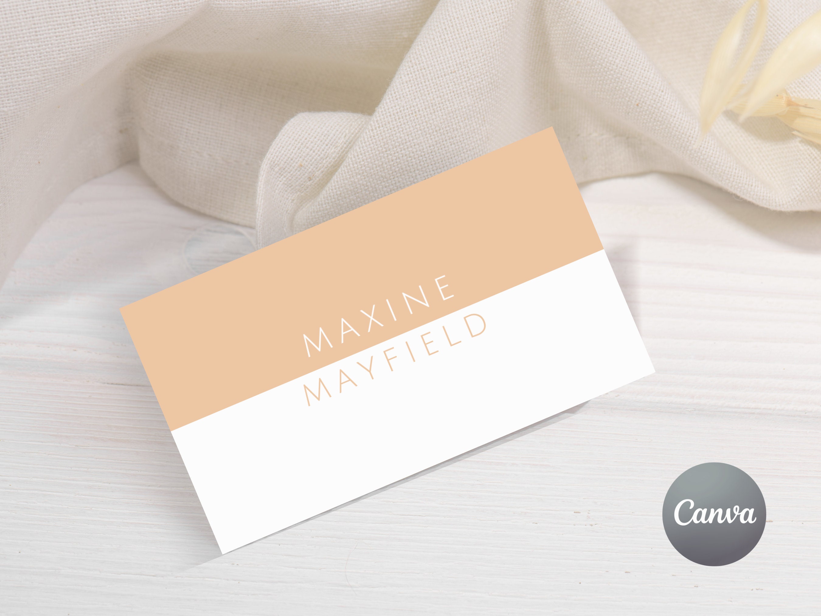 Business Card Template | Printable | Editable Card | Blank Template ...