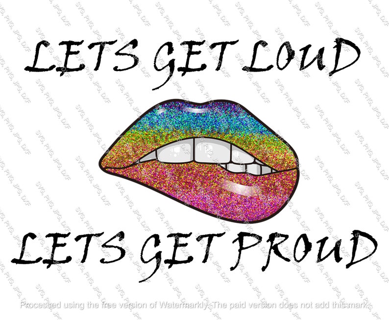 Pride Lips Svg, Png, Pdf, Jpg, Dxf - Etsy