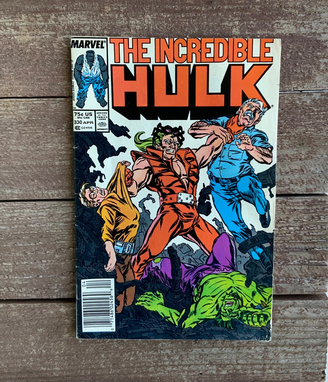 Marvel the Incredible Hulk April 1987 330 Comic Books Superhero Vintage ...
