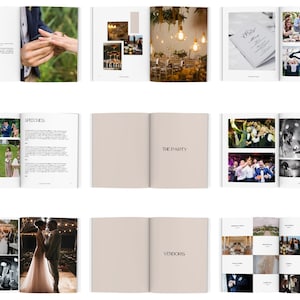 70+ Page Wedding Magazine Photo Album Template, Couples Story Scrapbook ...