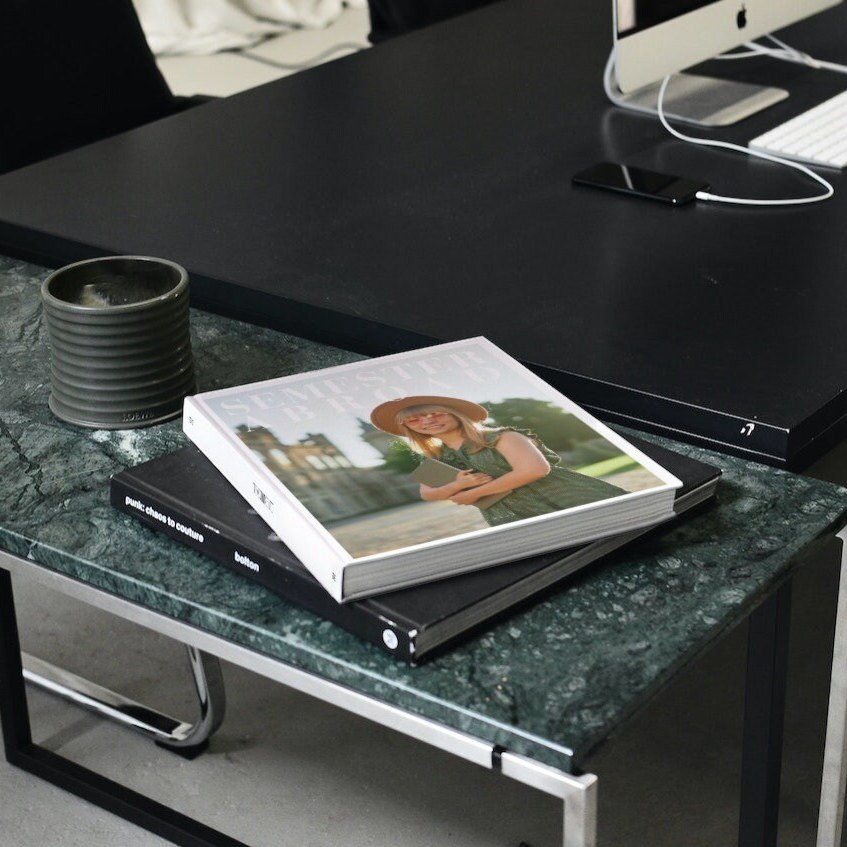 College Memory Book Template, Printable Graduation Coffee Table Photo ...