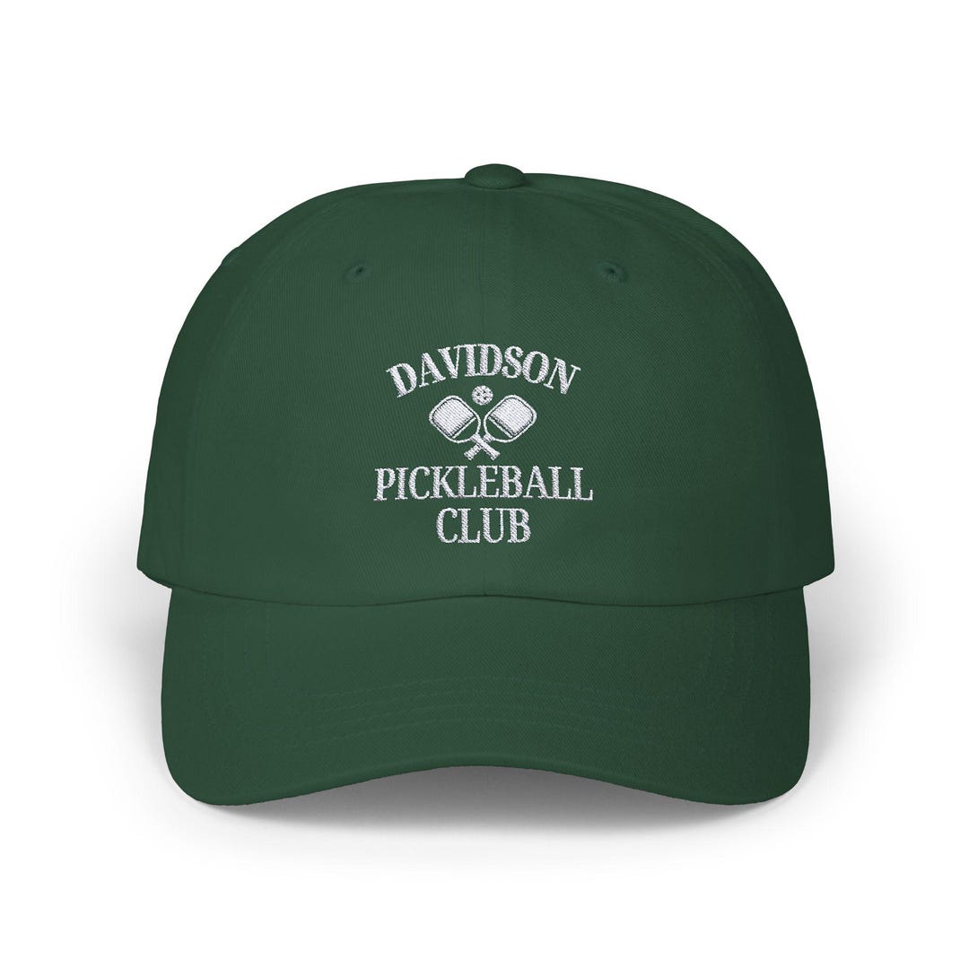 Personalized Embroidered Pickleball Dad Hat, Custom Family Name Pickle ...