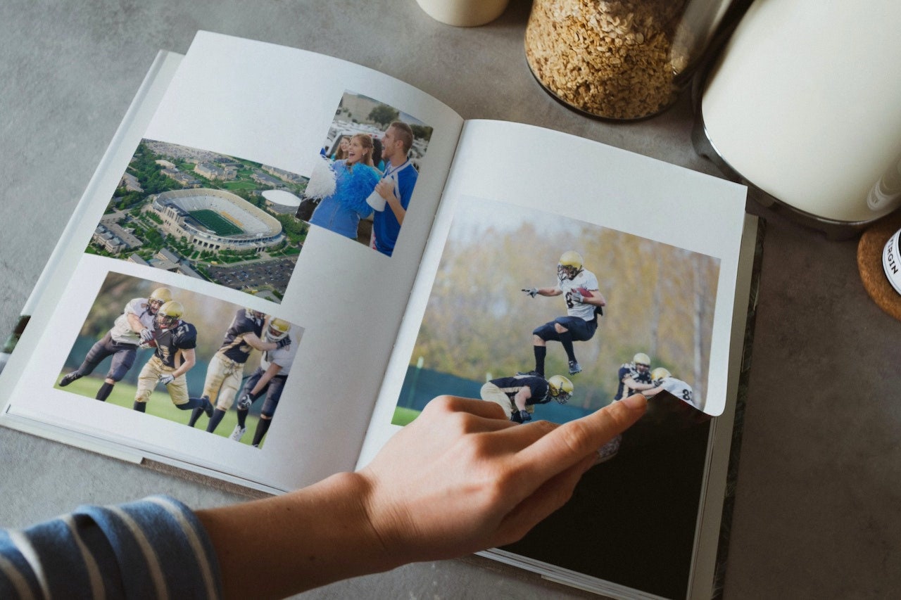 College Memory Book Template, Printable Graduation Coffee Table Photo ...