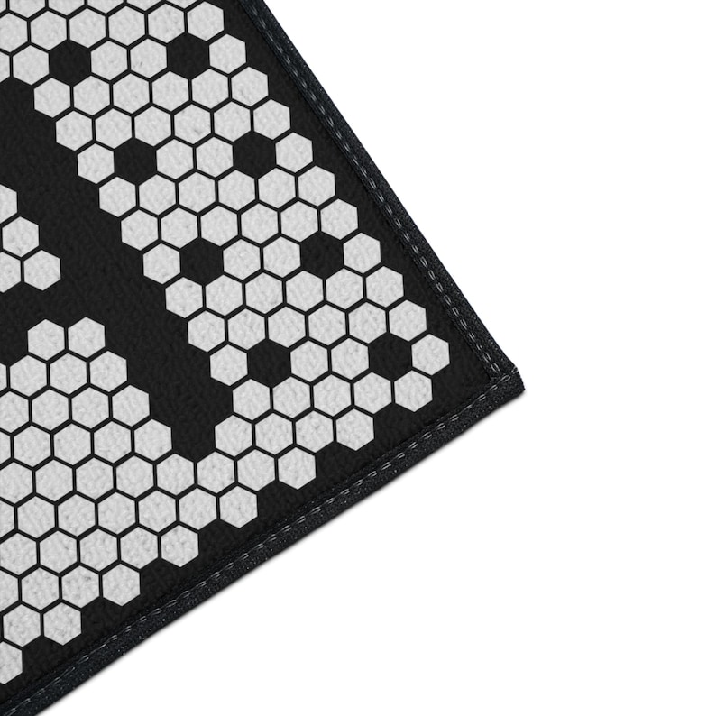 Personalized Est. Year Tile Effect Floor Mat, Custom Mosaic Style Bath ...