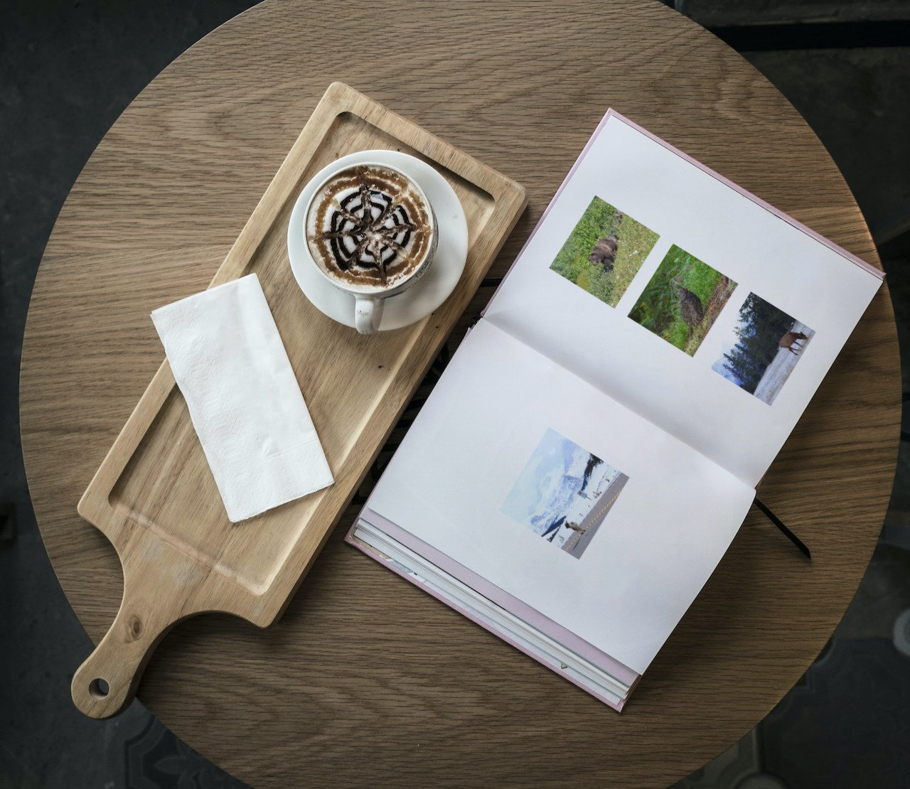 Travel Photo Album Template, Designer Style Decorative Coffee Table ...