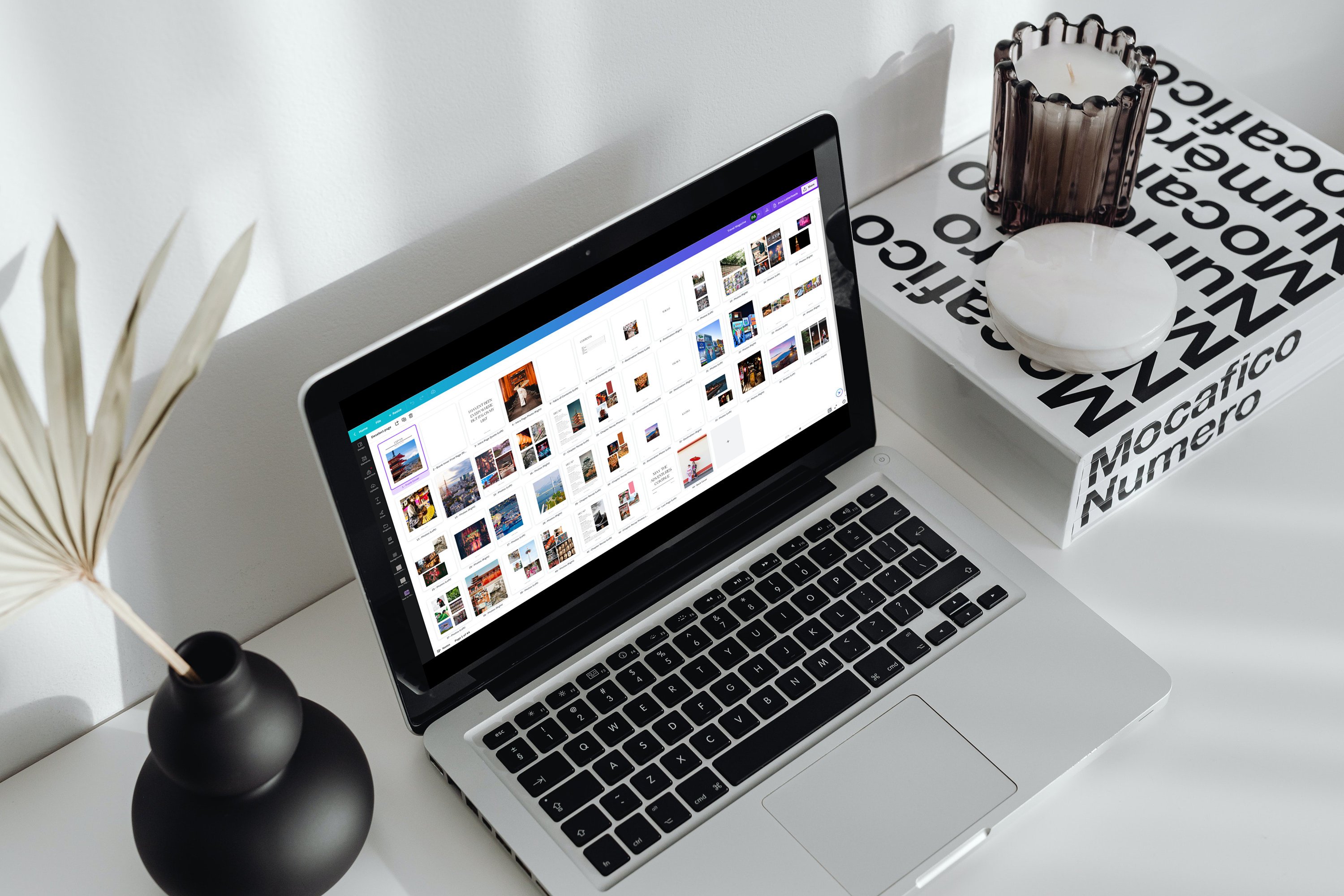 College Memory Book Template, Printable Graduation Coffee Table Photo ...