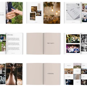 70+ Page Wedding Magazine Photo Album Template, Couples Story Scrapbook ...