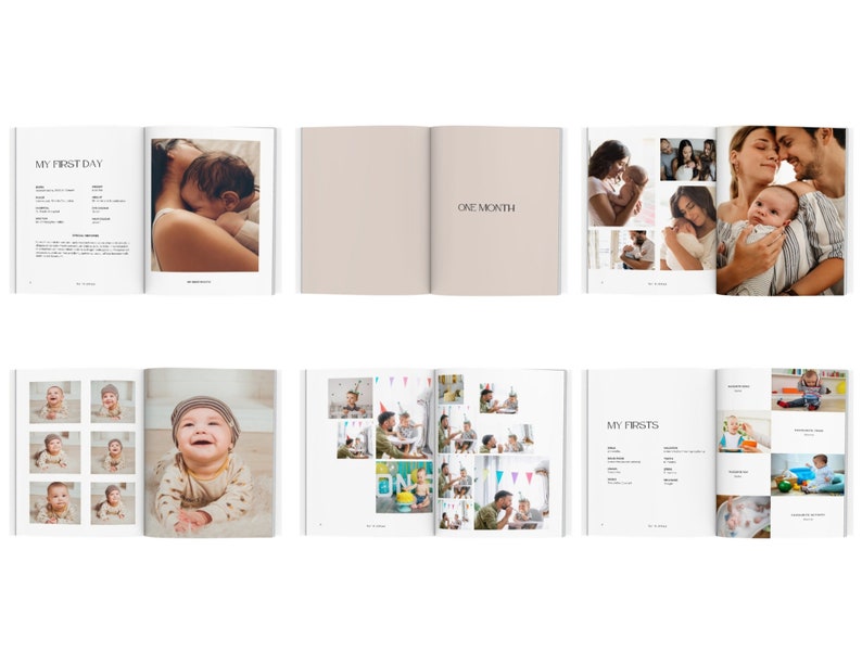 100+ Page Baby's First Year Magazine Photo Album Template, Child’s ...