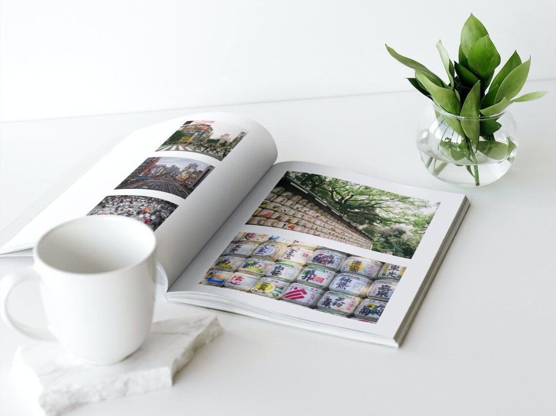 Annual Travel Photo Book Magazine Template, Printable Adventure Journal ...