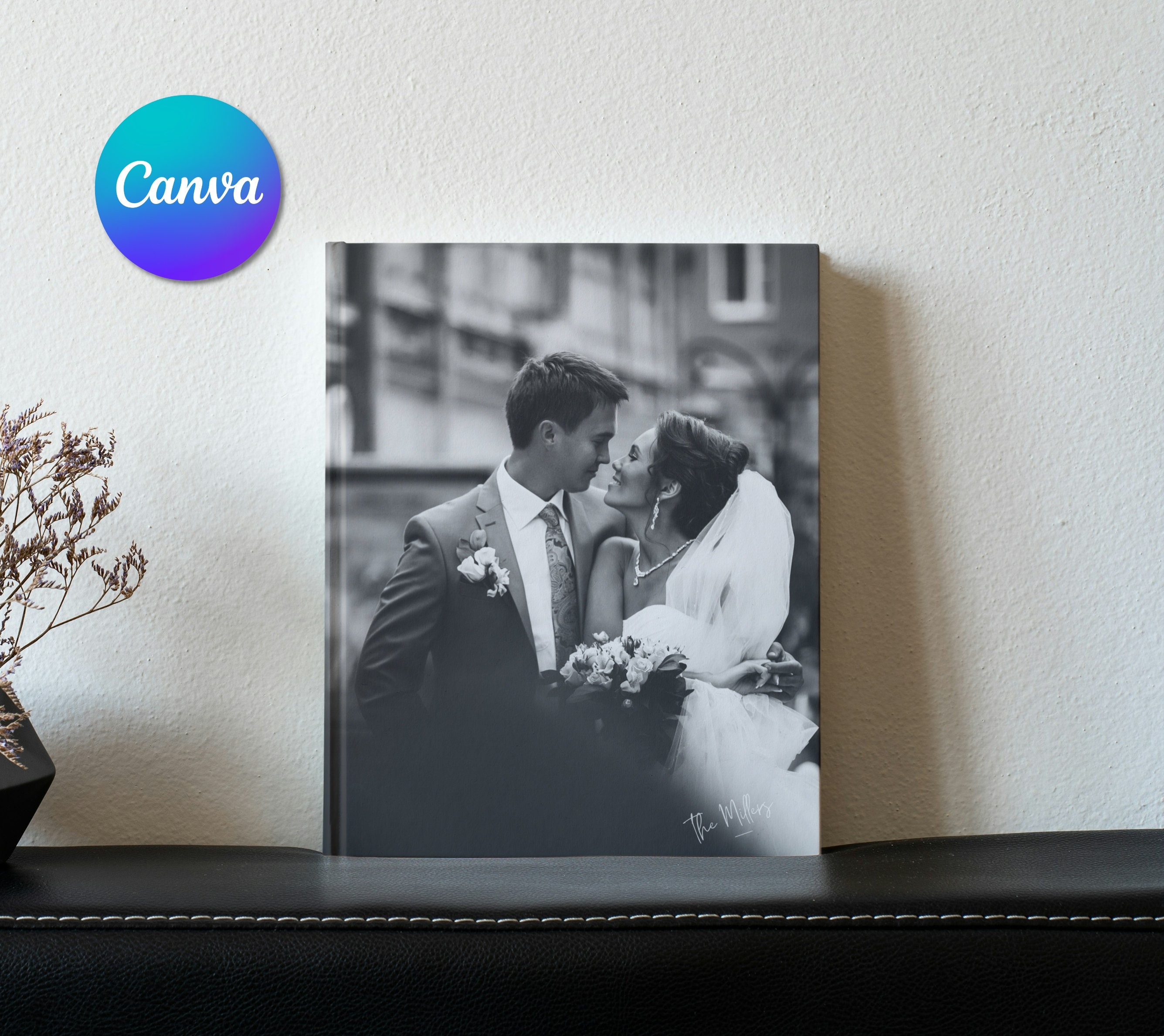 Wedding Photo Album Template, Newlywed Custom Coffee Table Book ...