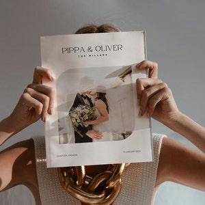 70+ Page Wedding Magazine Photo Album Template, Couples Story Scrapbook ...