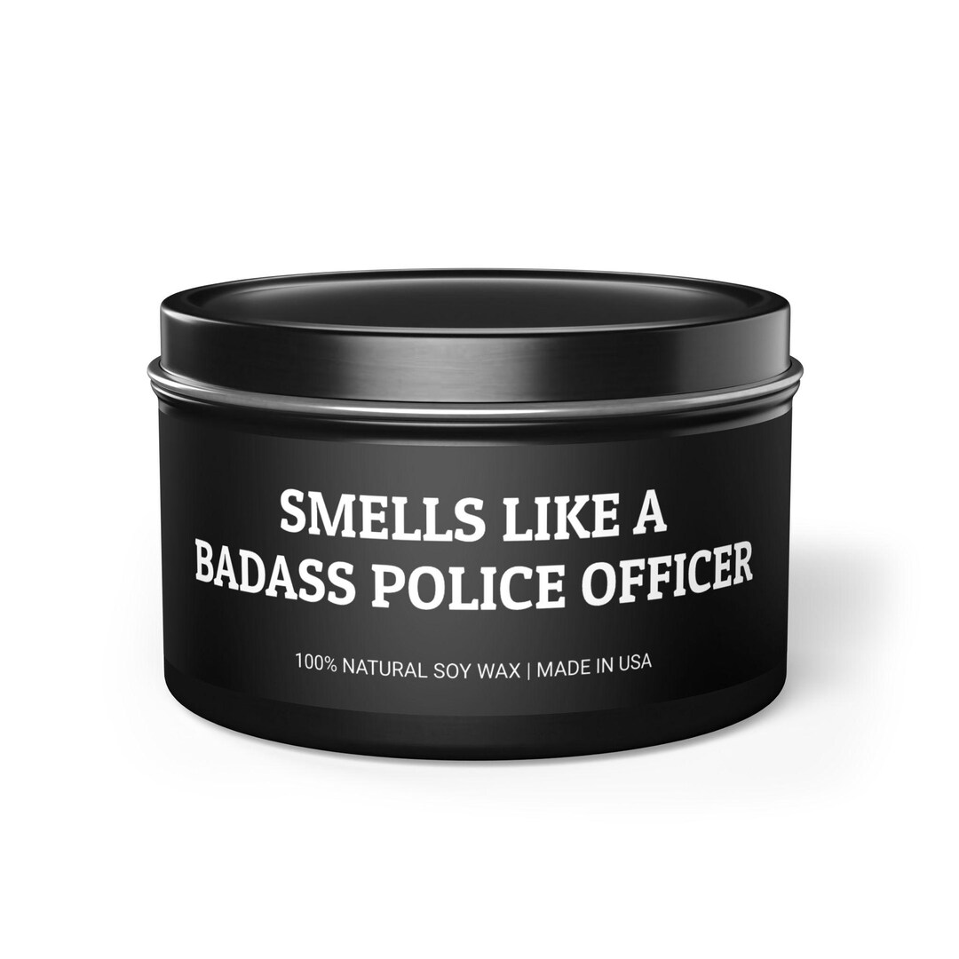 Funny Police Officer Gift, Badass Police Officer Candle, Officer ...