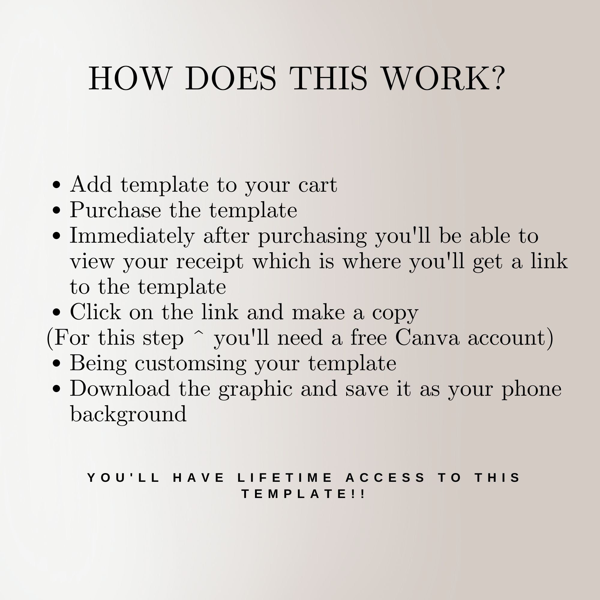 IPhone Wallpaper Vision Board Template, iPhone Wallpaper, Vision Board ...
