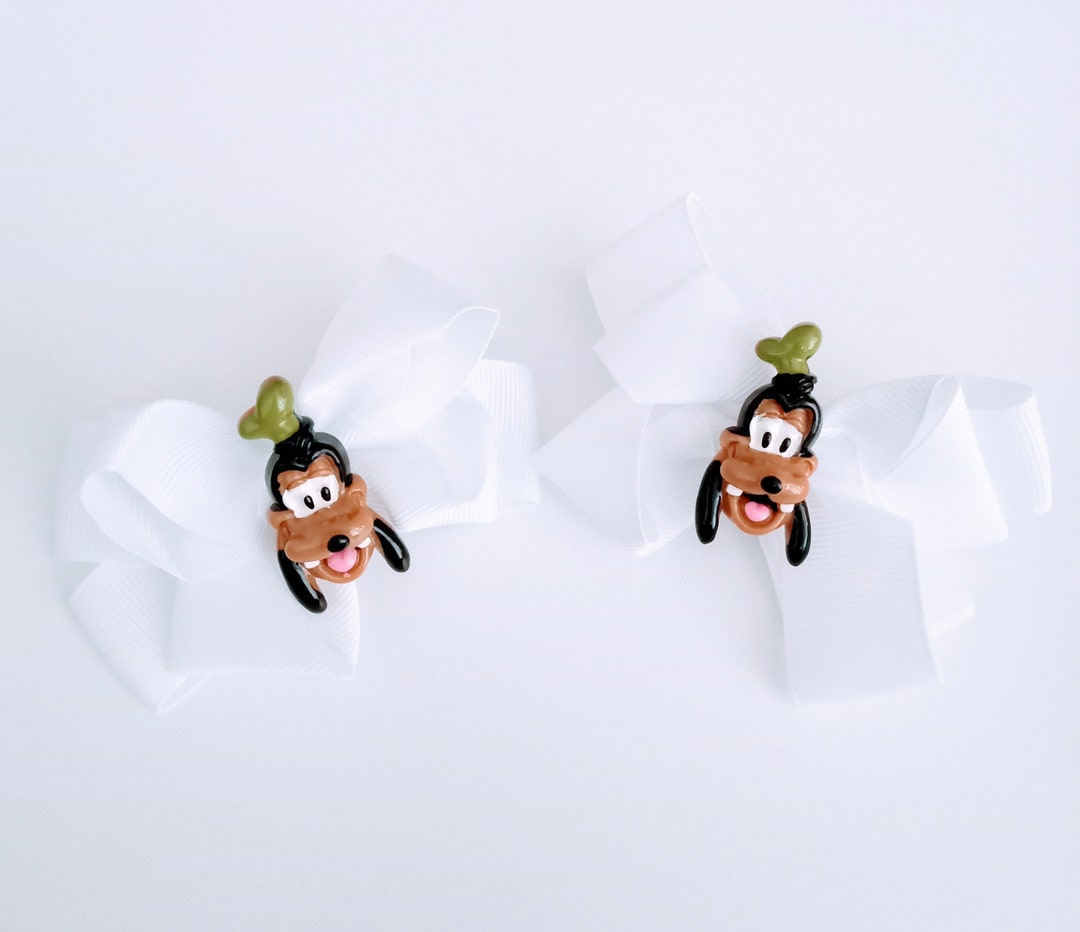 Goofy Disney Character Hair Bow Hair Accessories for Girls - Etsy