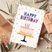 Colorful Celebration Birthday Card - Printable 5x7 Birthday Card and ...
