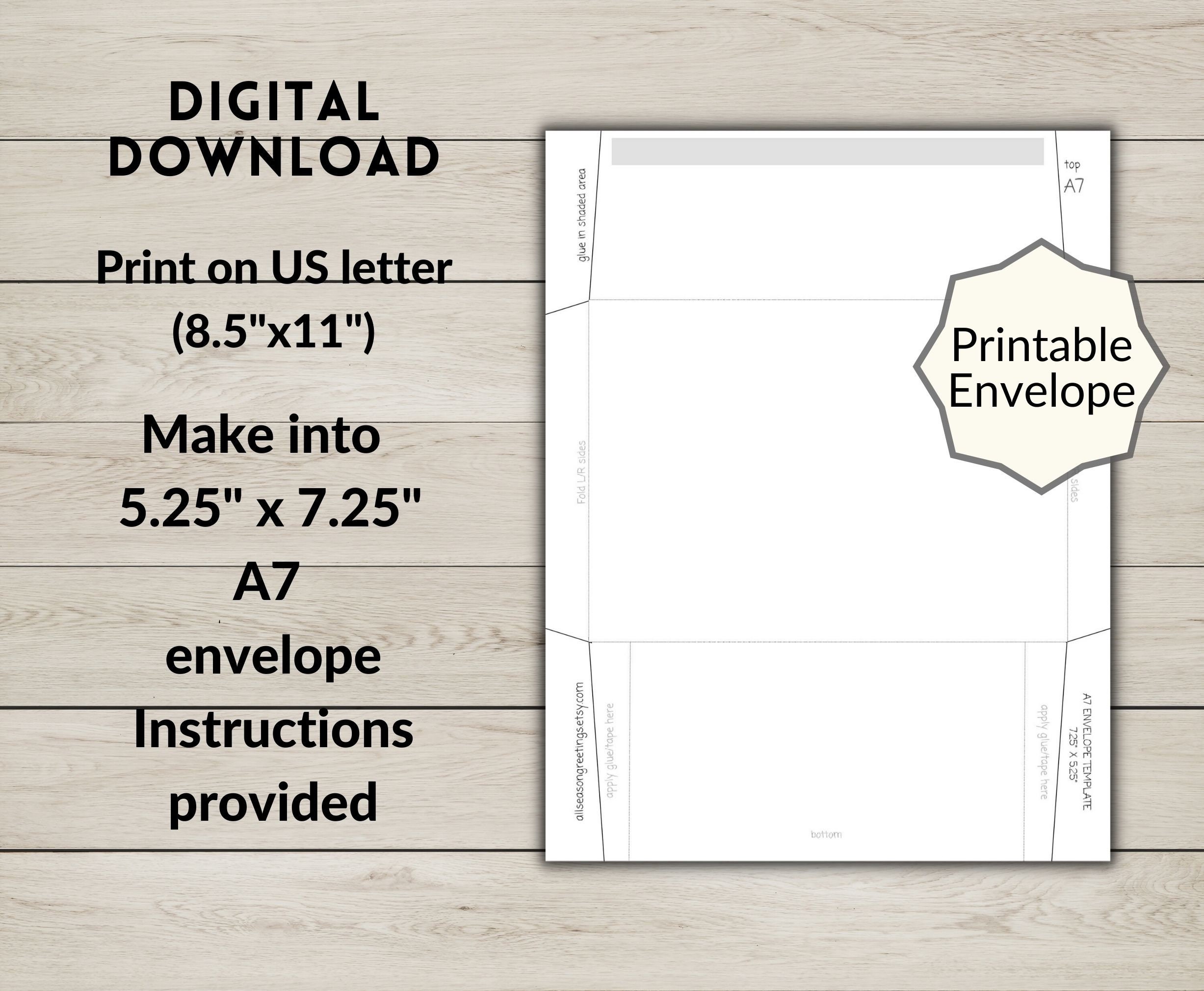 Happy Wedding Day, Printable Card With Envelope Template, Wedding ...