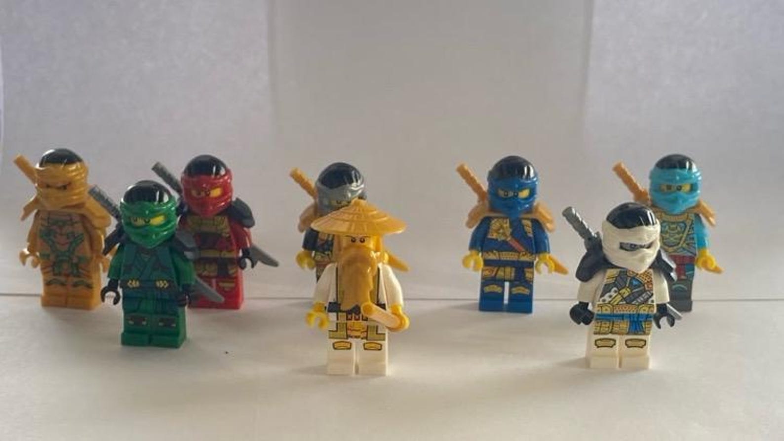 Rare Set of 8 Lego Compatible Ninja Minifigures – Collectible! -FREE ...