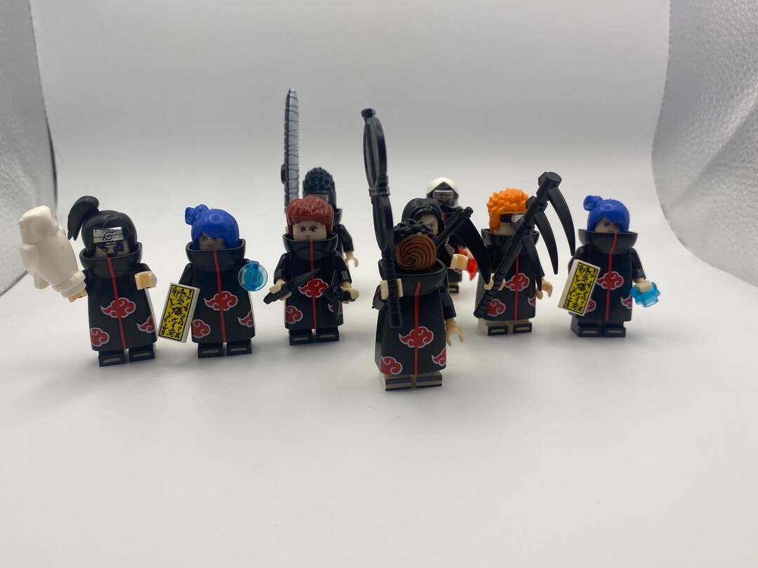 Naruto Akatsuki Custom Mini Figures Lot of 8 – Anime Collection - Etsy UK