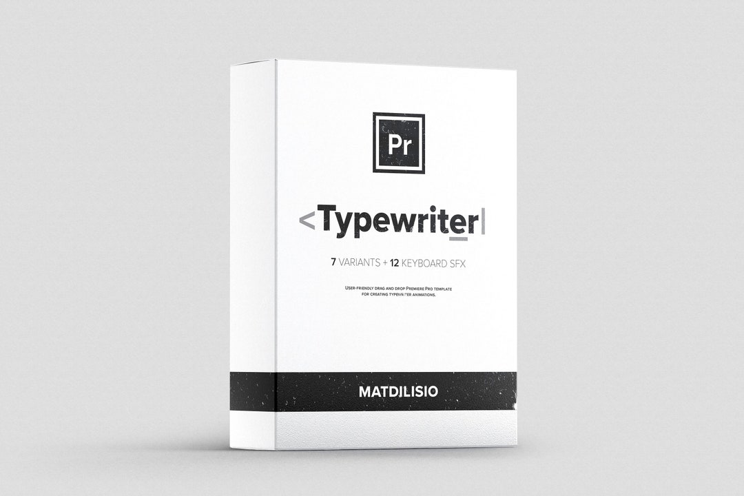 Typewriter Effect for Premiere Pro - Etsy