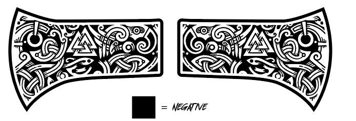 Viking Axe Design Template Ezcad 2 and Lightburn Ready - Etsy