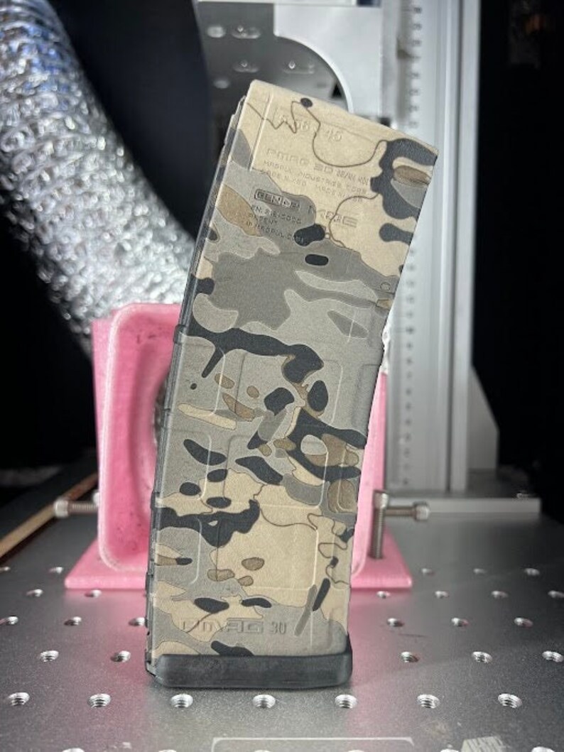 Lightburn-ready PMAG Multicamo File: With Blank Template Inculded - Etsy