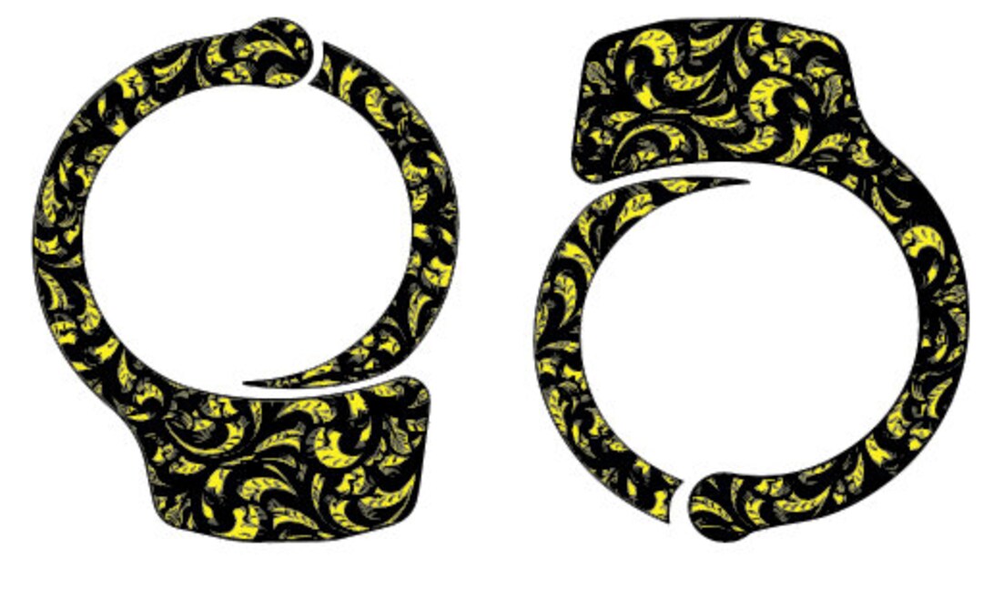 Handcuffs Scrollwork Design Ezcad 2 and Lightburn Ready-4 - Etsy