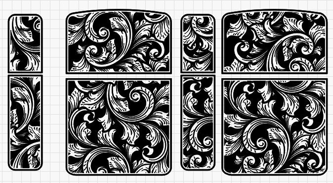Lighter Scrollwork V6 Digital File for Silhouette Cricut and - Etsy