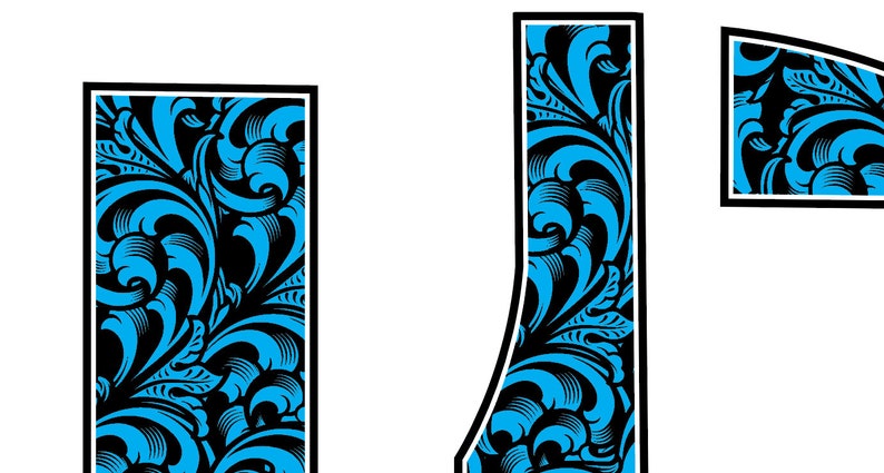 1911 Scrollwork Fiber Laser Design Ezcad 2 And Lightburn Ready 1 Etsy